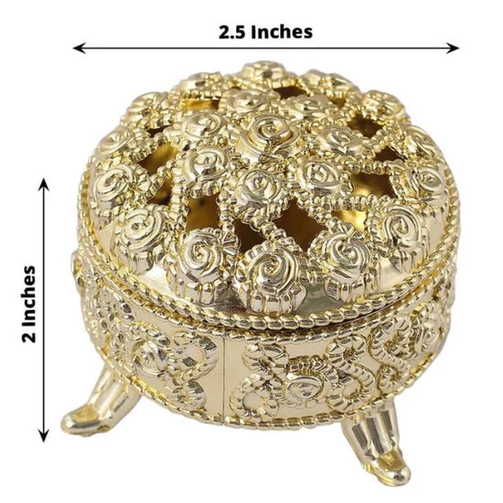 2.5" Plastic Trinket Party Favor Box Gold (12 Pieces) – Jenly Wholesale Inc