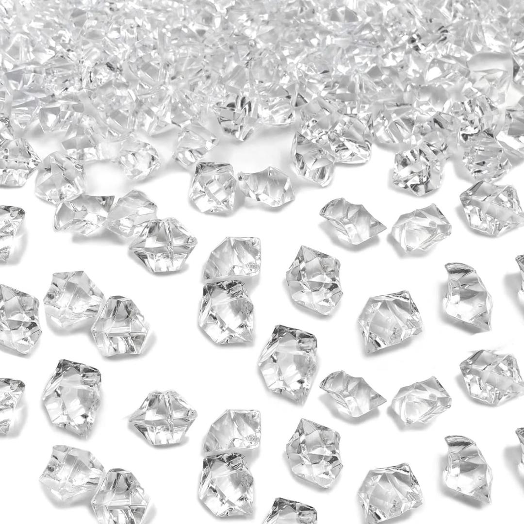 Acrylic Ice Crystal Rocks Vase Filler 23 X 18 MM Clear (1 LB/BAG ...