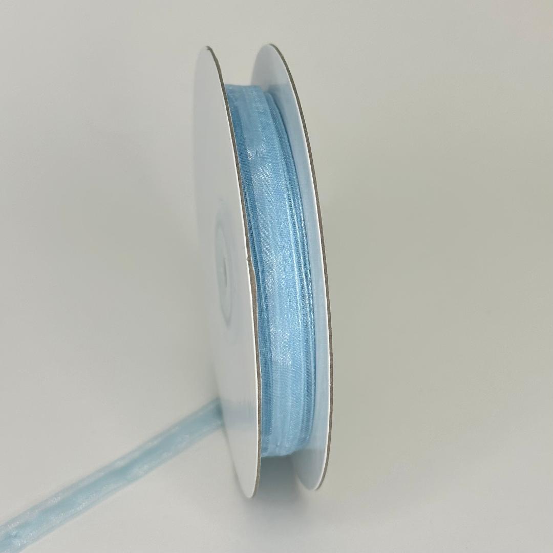 3/8" Blue Pastel Organza Thin Pull Bow String Ribbon (25 Yard) Gift Wr ...