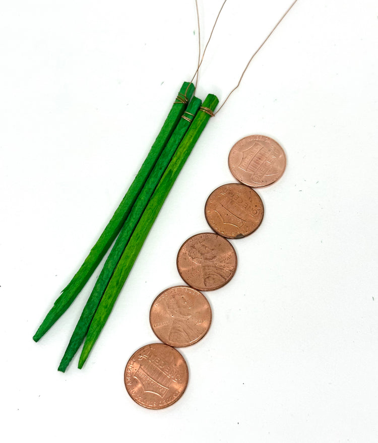 400 Green 4-Inch Wired Wood Picks Package for Flower Arrangements and ...