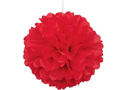 16'' Puff Tissue Paper Balls - Red 1 Piece – Jenly Wholesale Inc