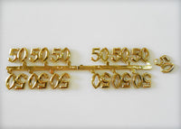 Miniature Number 50 Charm Sign Gold (144 pieces) – Jenly Wholesale Inc