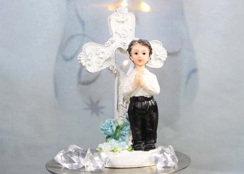Poly Resin Communion Figurine Boy With Cross (12 pieces) – Jenly ...