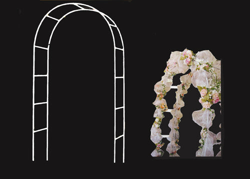 White Metal Arch (1 piece)