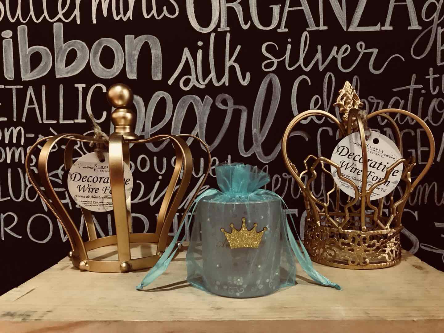 Gold Color Metal Wire Crown Party Decoration Centerpiece (1 Piece ...
