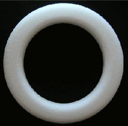 White Styrofoam Wreath Beveled Ring 12" (1 Piece) – Jenly Wholesale Inc