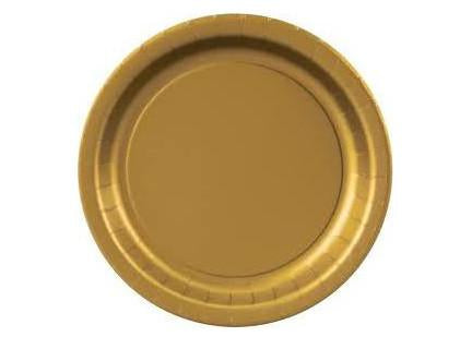 9" Gold Paper Plates(16 Pieces) – Jenly Wholesale Inc